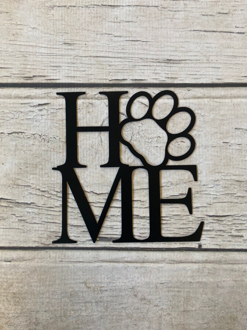 Home Paw Print Sign - Etsy