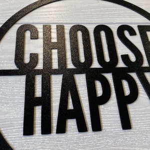 Choose Happy Sign, Farmhouse Decor, Gallery Wall Sign - Etsy
