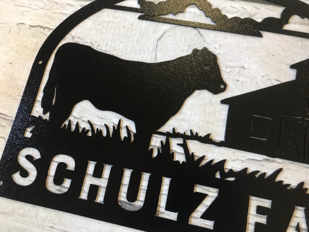 Custom Cattle Sign Personalized Farm Sign | Etsy