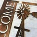 Welcome Windmill Metal Wall Decor, Farm Sign, Personalized Sign - Etsy