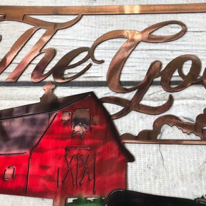 Custom Farm Scene, the Good Life Farm Scene, Farm Sign, Nebraska Farm ...
