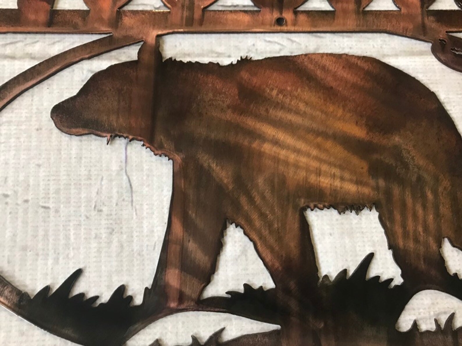 Personalized Nature Scene, Bear Sign, Tree Sign, Custom Metal Sign - Etsy