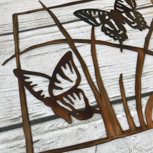 Butterfly Metal Art, Butterfly Sign, Garden Metal Art, Garden Butterfly ...