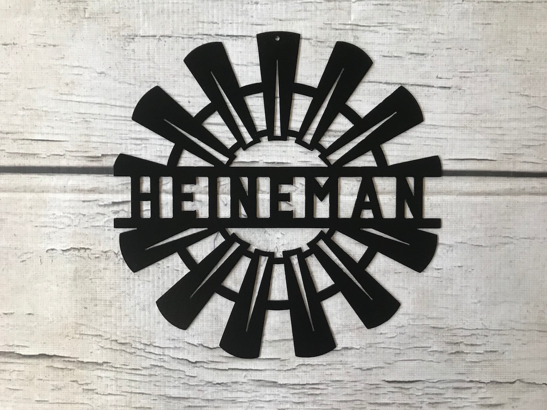 Personalized Windmill Name Sign - Etsy