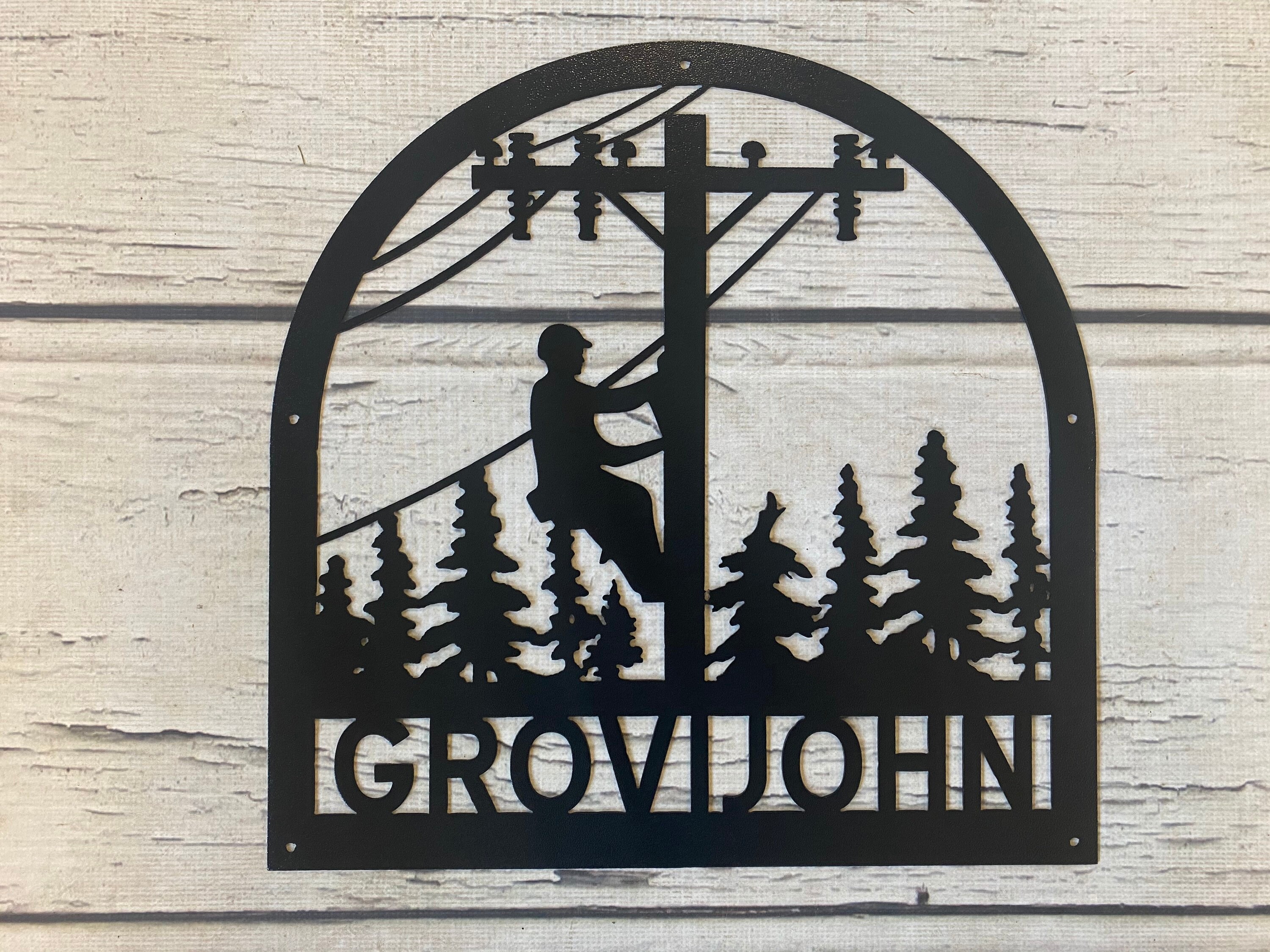 Personalized Lineman sign lineman sign custom lineman sign | Etsy