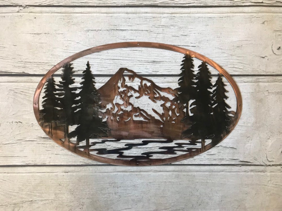 Mt Hood Oregon Metal Sign, Mt Hood Art - Etsy
