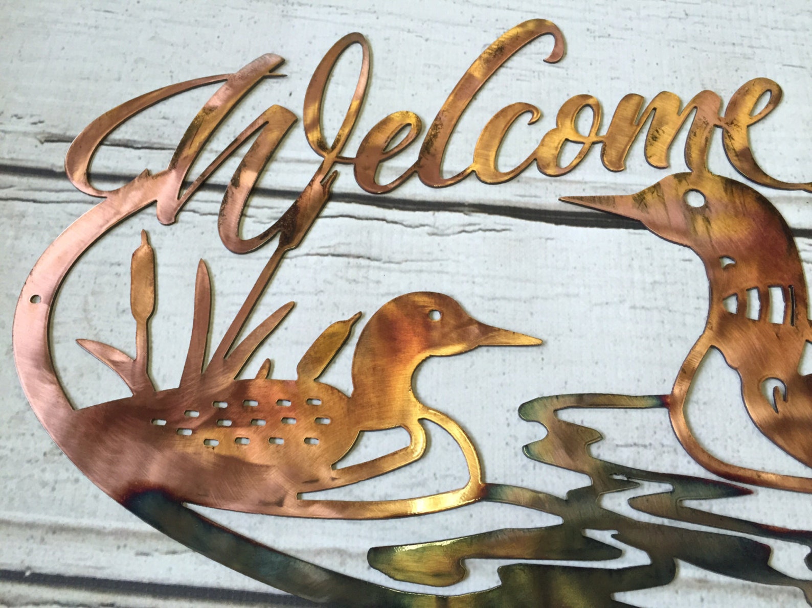 Loon Welcome Sign Loon Sign Lake Sign Welcome Sign - Etsy
