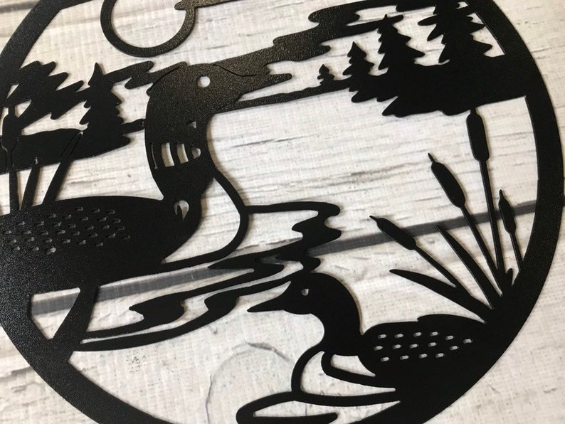 Loon Metal Sign Loon Art Wildlife Art Duck Sign - Etsy