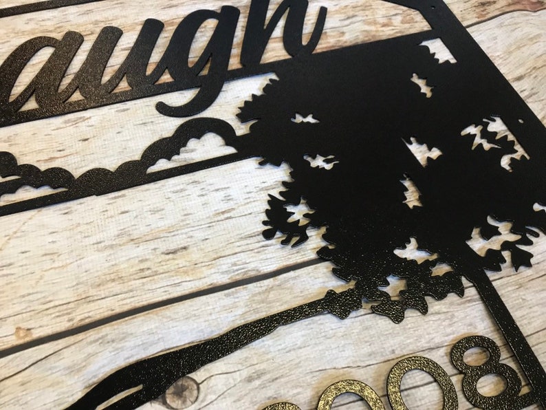 Metal Nature Scene Personalized Metal Sign Deer Sign - Etsy