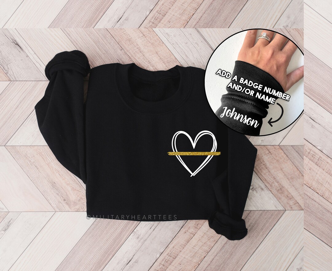 Dispatch Support Sweatshirt, Dispatcher Thin Gold Line Sweatshirt ...