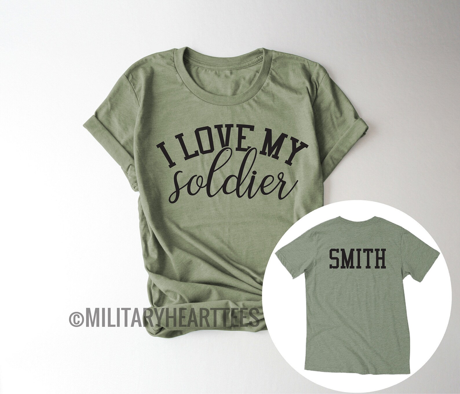 Army Shirt With Name Personalized Army Shirt I Love My - Etsy