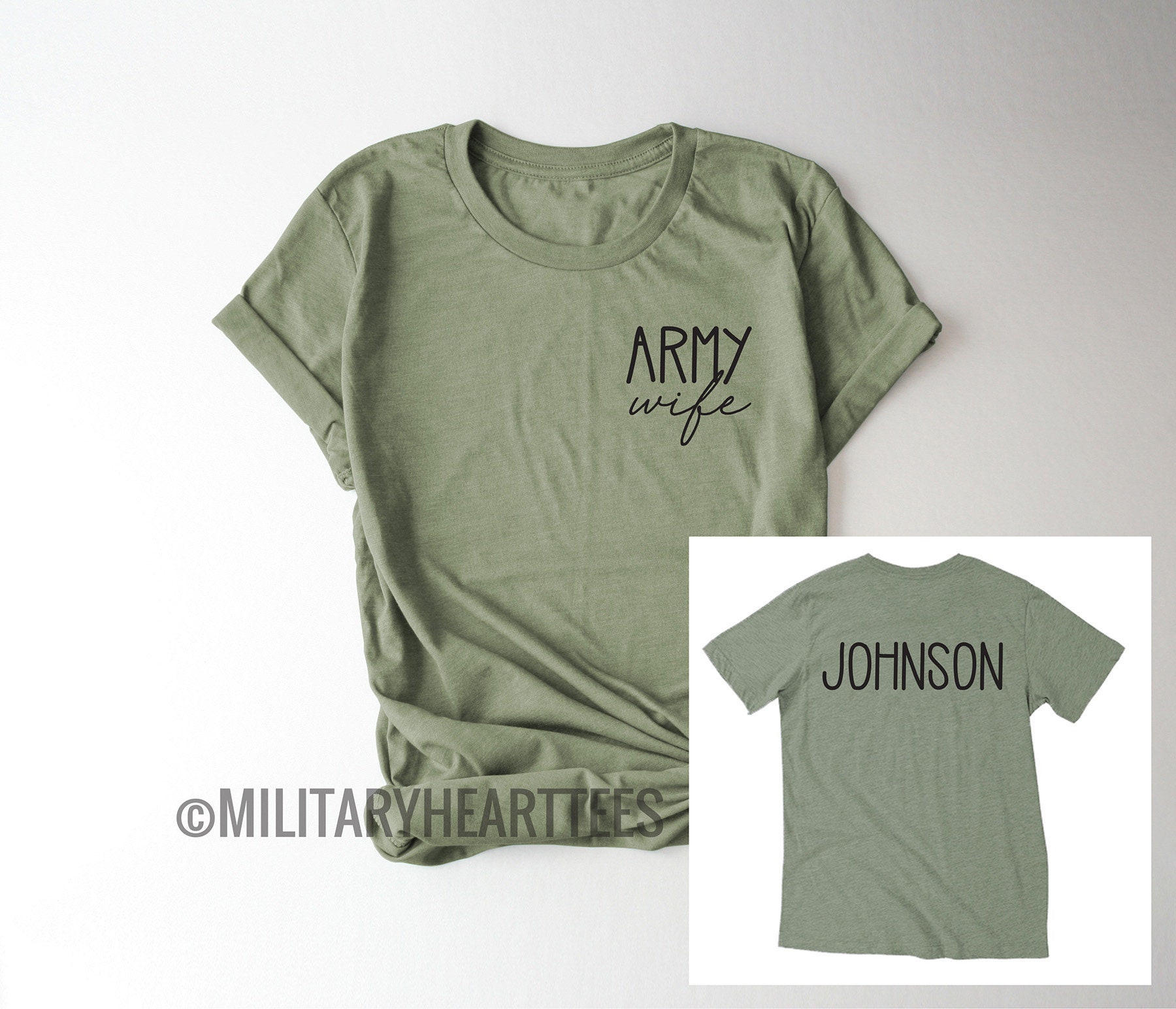 Custom Army Shirt Personalized Army Wife T Shirt Army Shirt - Etsy