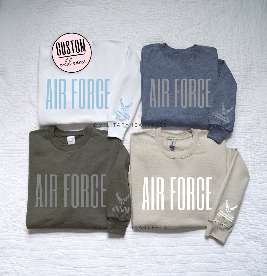Air Force Sweatshirt With Name, Personalized Air Force Sweatshirt, Air ...