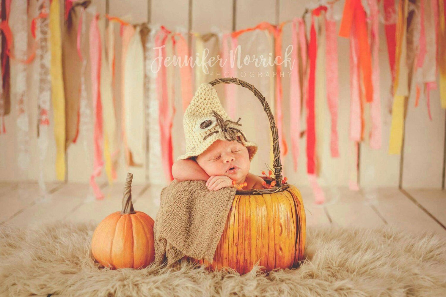 Crochet Scarecrow Hat-fall Hat-photo Prop-newborn to 0-3 - Etsy