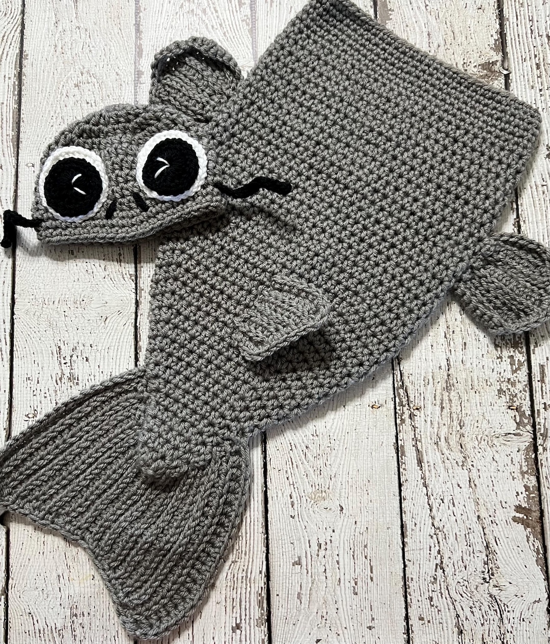 Crochet Fish Cocoon and Hat- Newborn to 0-3 Months- Photo Prop - Etsy
