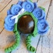 Crochet Bluebell Flower Bonnet- Newborn to 6-12 Months- Photo Props - Etsy