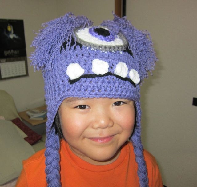 Crochet Evil Minion Hat-newborn to Adult-purple - Etsy