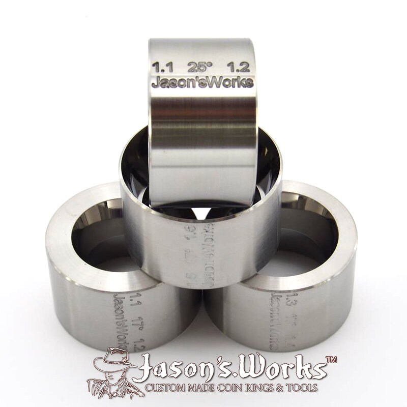 THE ORIGINAL Full Set of 17 and 25 Degree Universal Dies! .7" Through 1 ...