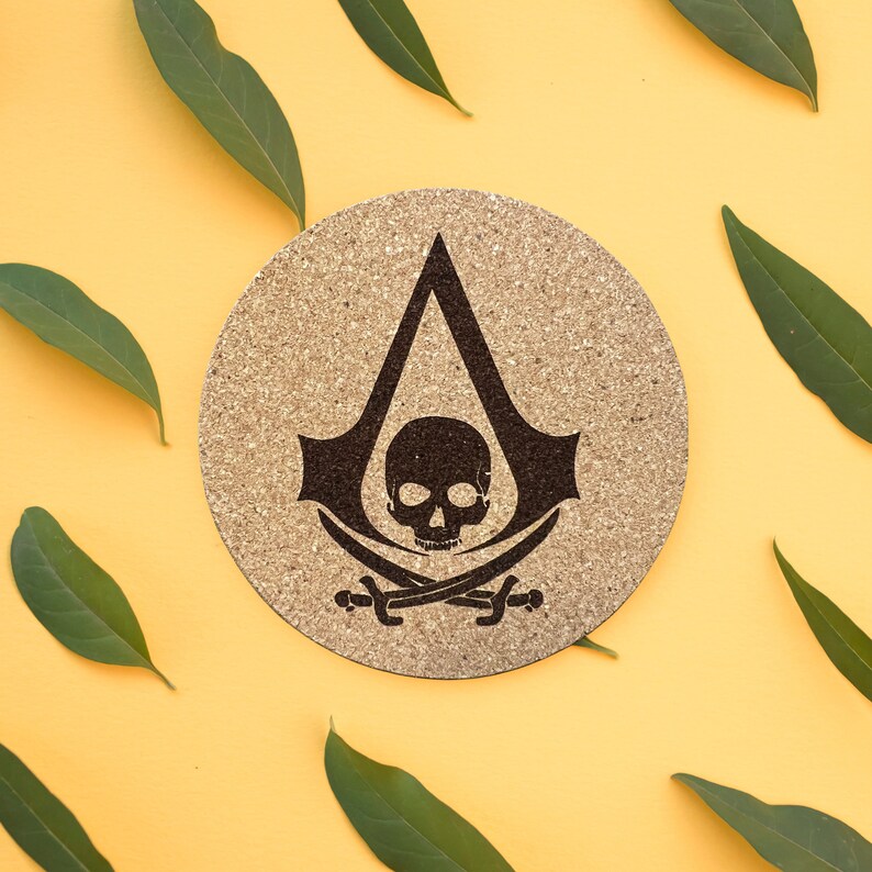 Gaming Room Cork Coasters Brotherhood Gaming Geek Coaster Gift ...