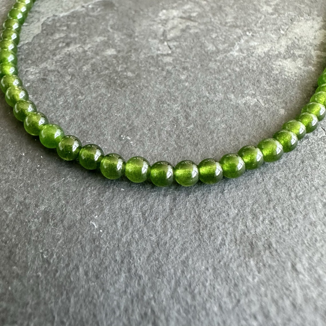 Jade Bead Necklace, Men's Necklace, Men's Bead Necklace, Jade Jewelry ...