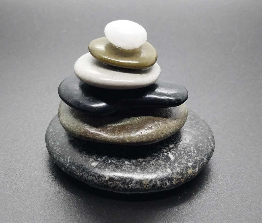 Cairn Mini Cairn Fairy Rock Sculpture Tiny Stones Beach - Etsy
