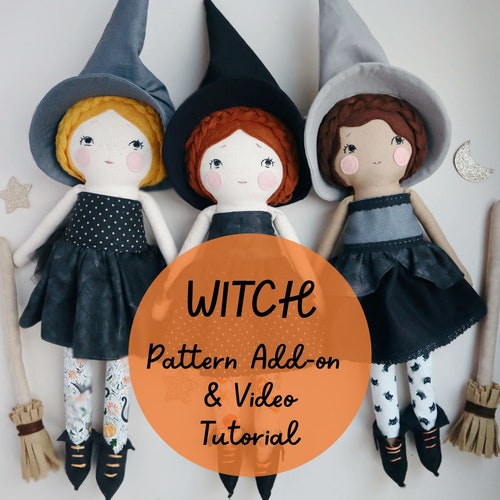 Cloth Doll Pattern 7985 for a 40 Witch. Fall Decoration - Etsy