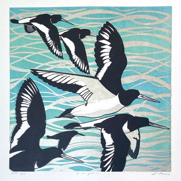 Bird Linocut - Etsy UK