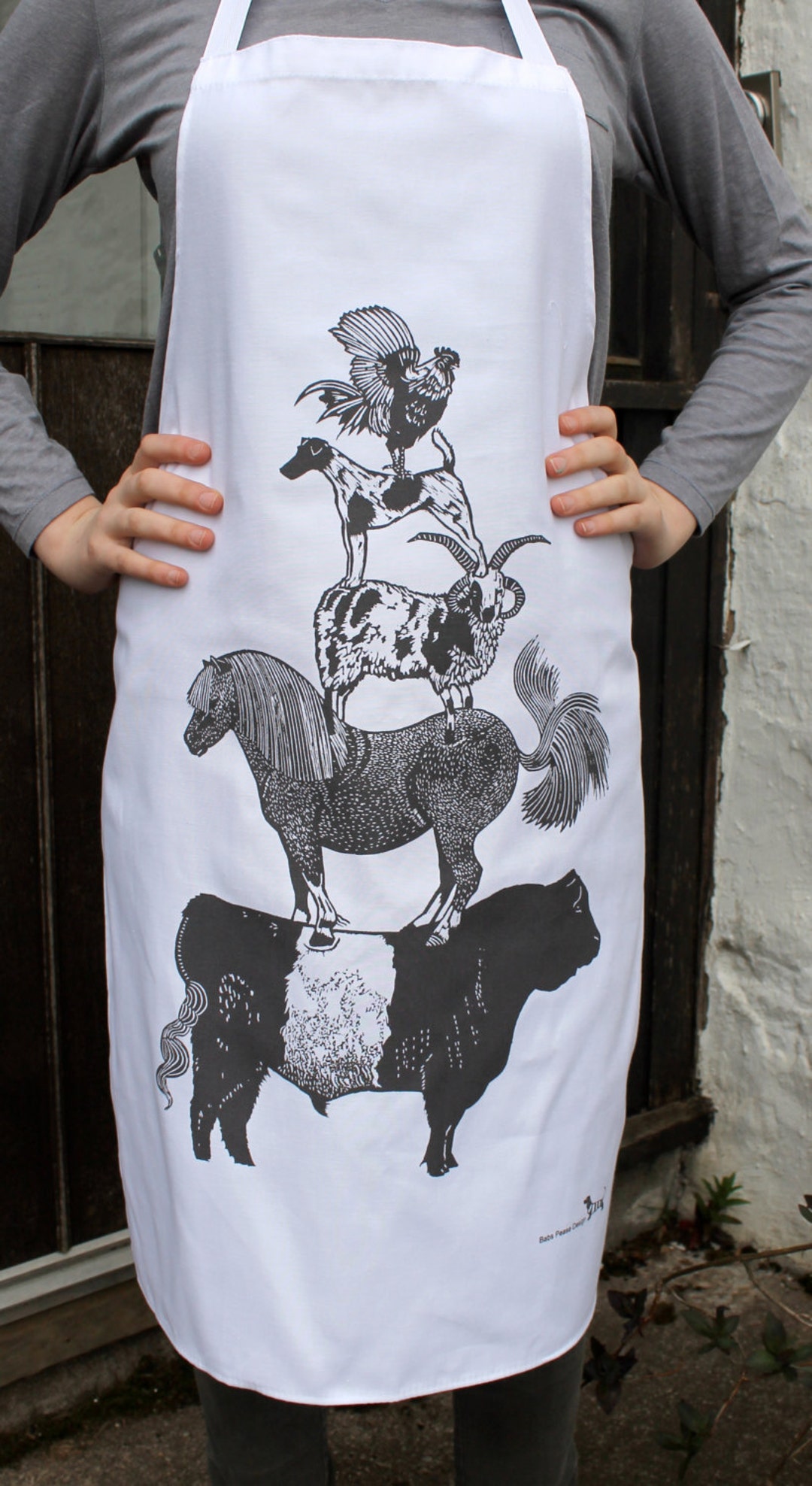 British Farm Animals Apron - Etsy