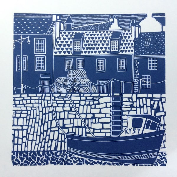 Linocut Print - Etsy UK