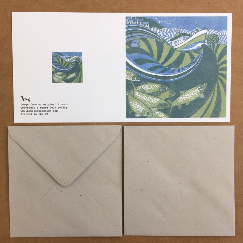 Pack of 12 Seaside Themed Cards - Etsy