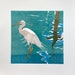 Linocut of a Little Egret - Etsy