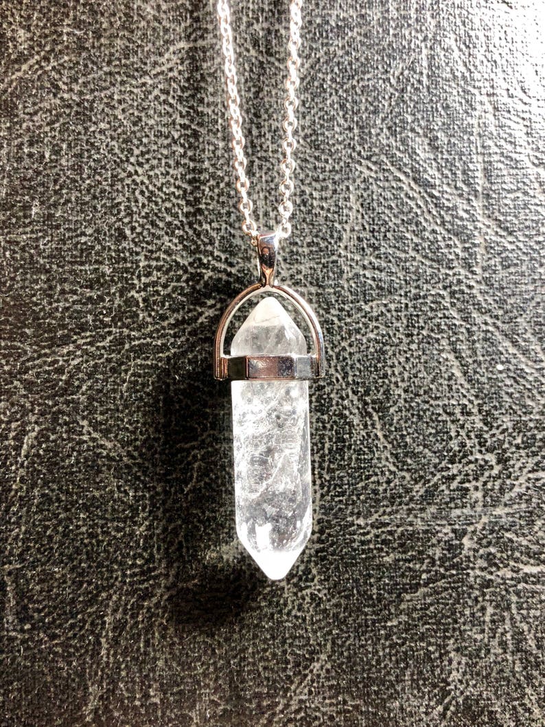 Real Clear White Quartz Double Terminated Crystal Point Cut - Etsy