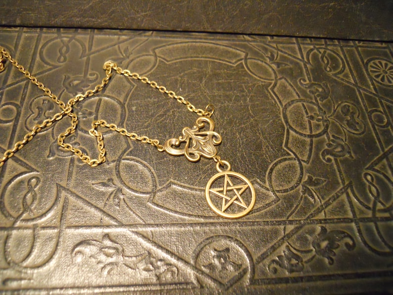 The Good Witch Pentagram White Magic Talisman Necklace - Etsy