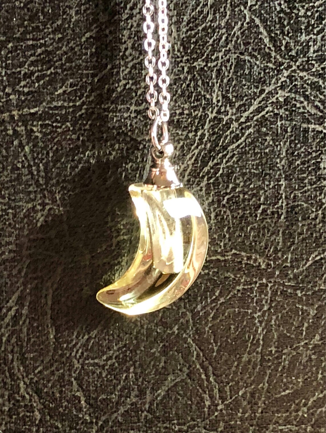 Yellow Crescent Real Lunar Moon Dust Meteorite Tiny Crystal | Etsy