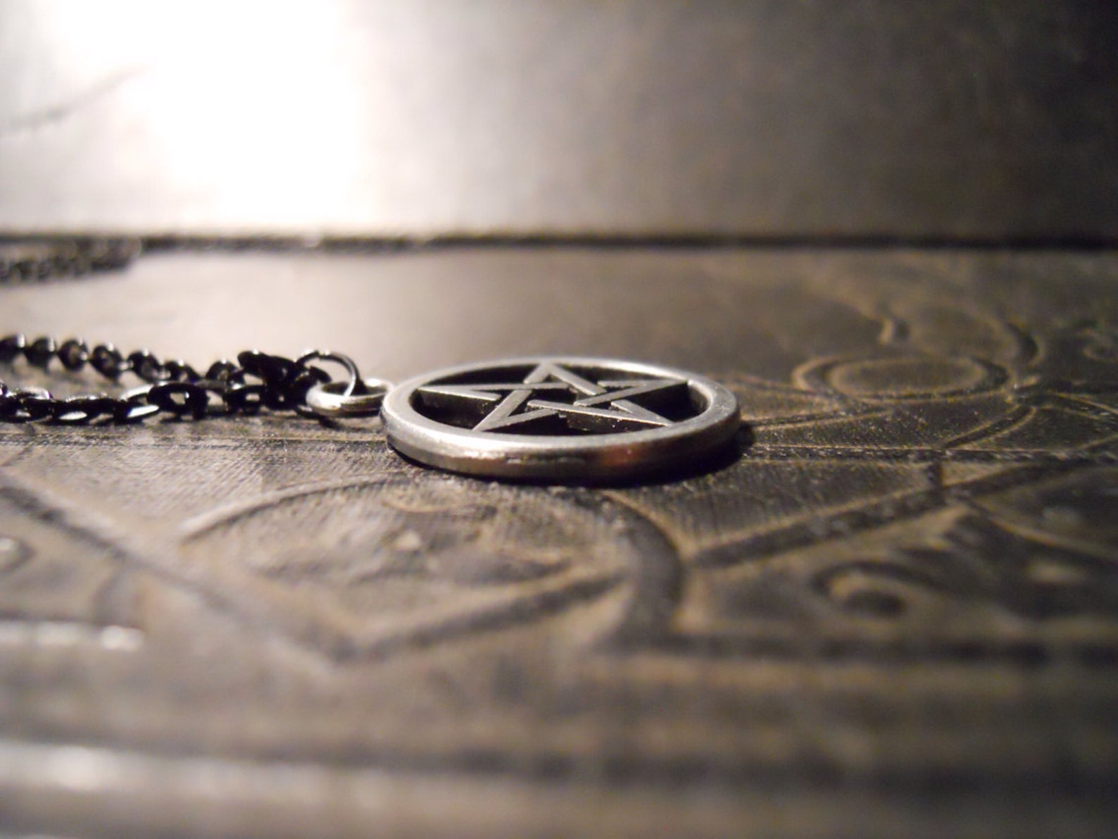 The Good Witch Pentagram White Magic Pentacle Talisman Necklace - Etsy