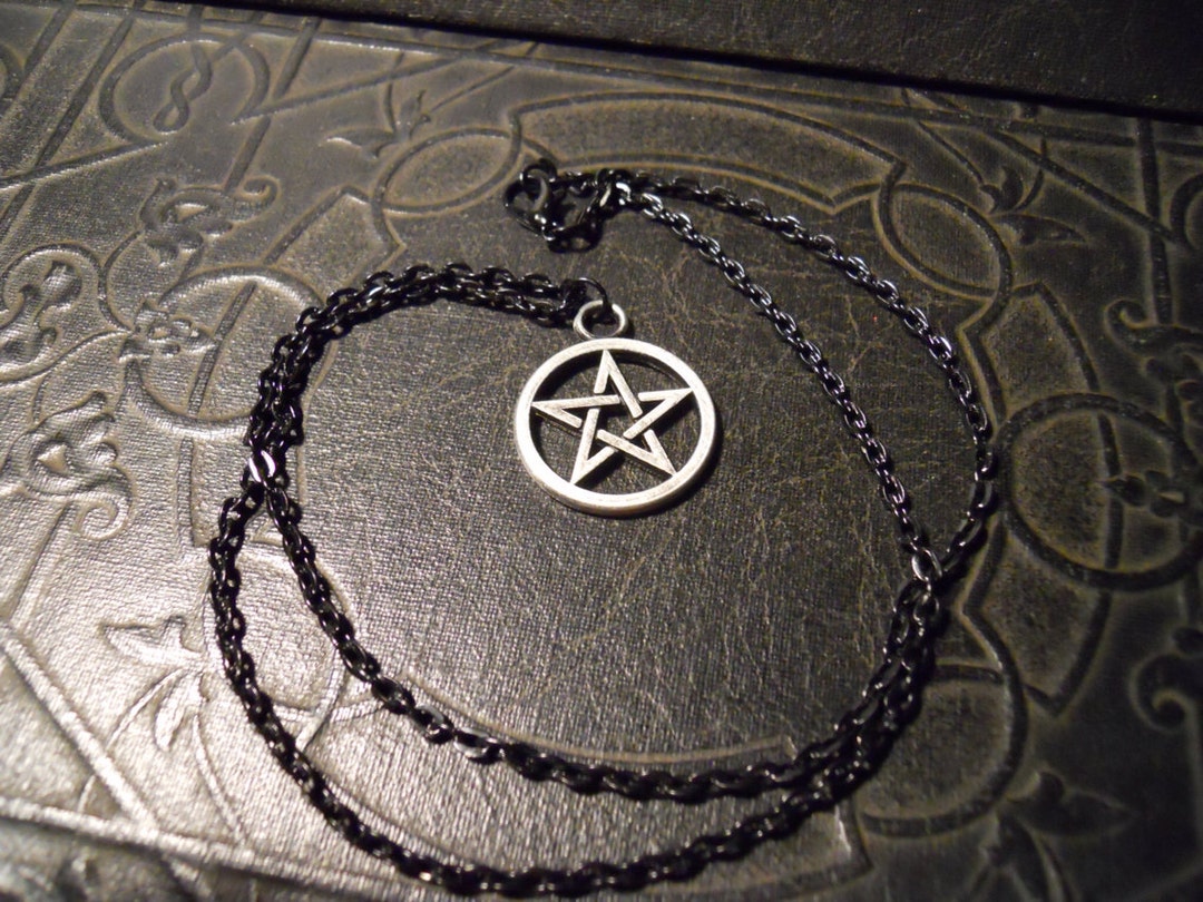 The Good Witch Pentagram White Magic Pentacle Talisman Necklace - Etsy