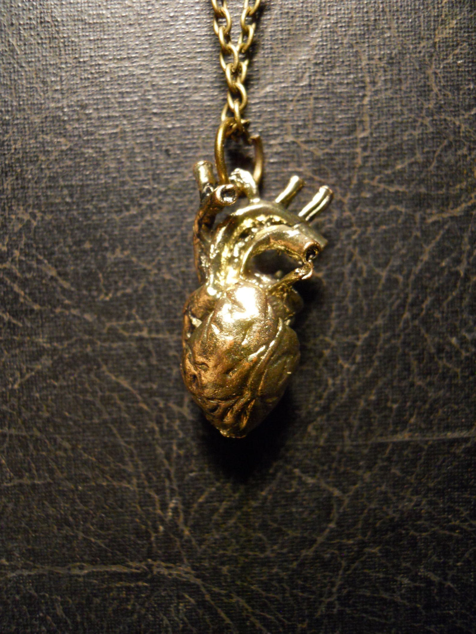 Bronze Gold Realistic Human Heart Anatomical Cardiac Love - Etsy