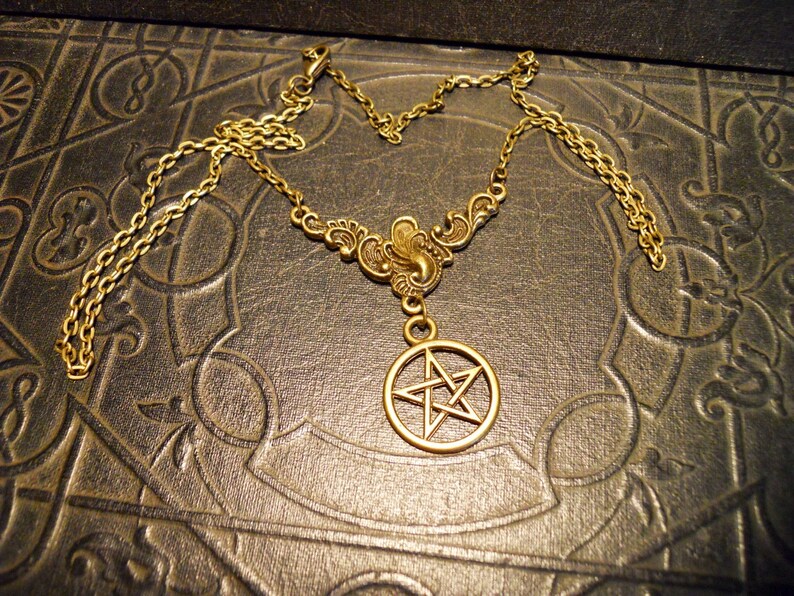 The Good Witch Pentagram White Magic Talisman Necklace - Etsy