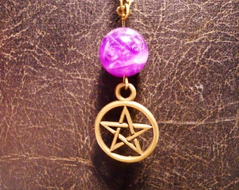 The Good Witch Pentagram White Magic Talisman Necklace | Etsy