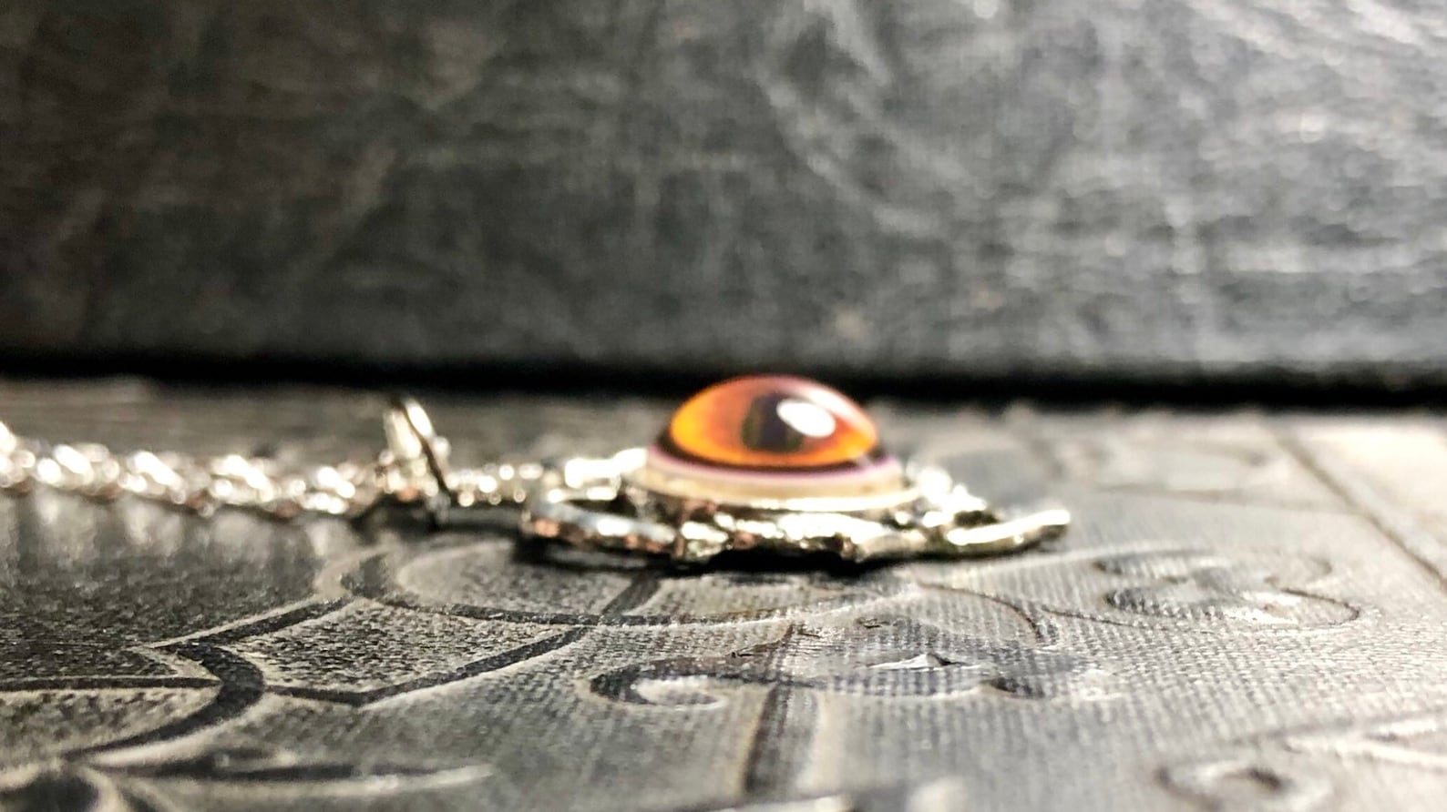 Tiny Ram Eye Taxidermy Acrylic Goat Eye Necklace Horizontal | Etsy