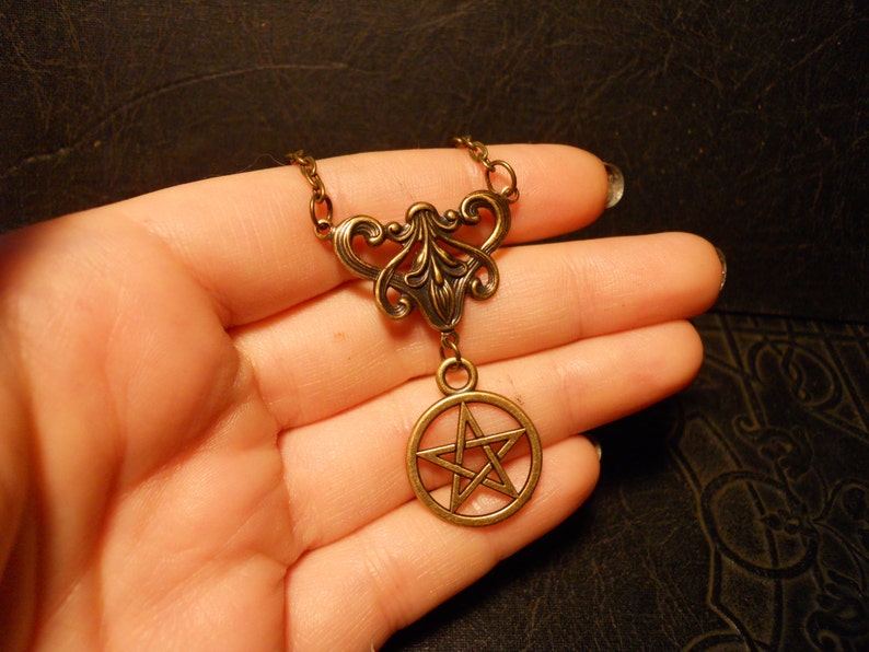 The Good Witch Pentagram White Magic Talisman Necklace - Etsy