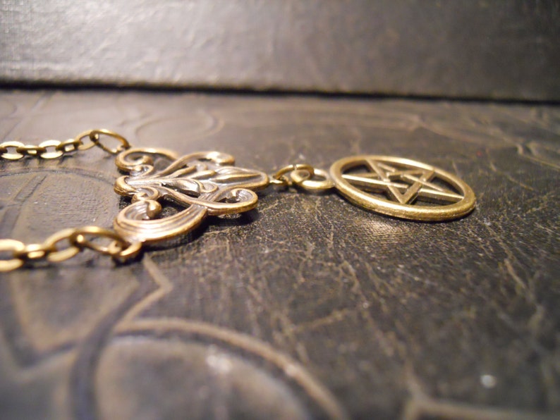 The Good Witch Pentagram White Magic Talisman Necklace - Etsy