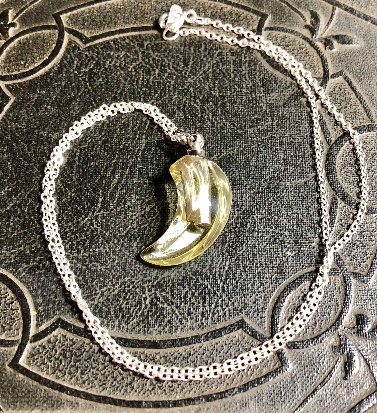 Yellow Crescent Real Lunar Moon Dust Meteorite Tiny Crystal | Etsy