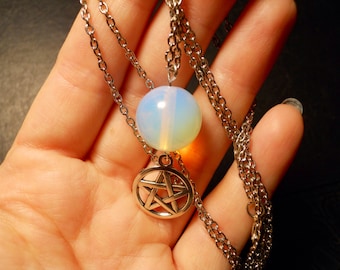 The Good Witch Pentagram White Magic Talisman Necklace | Etsy