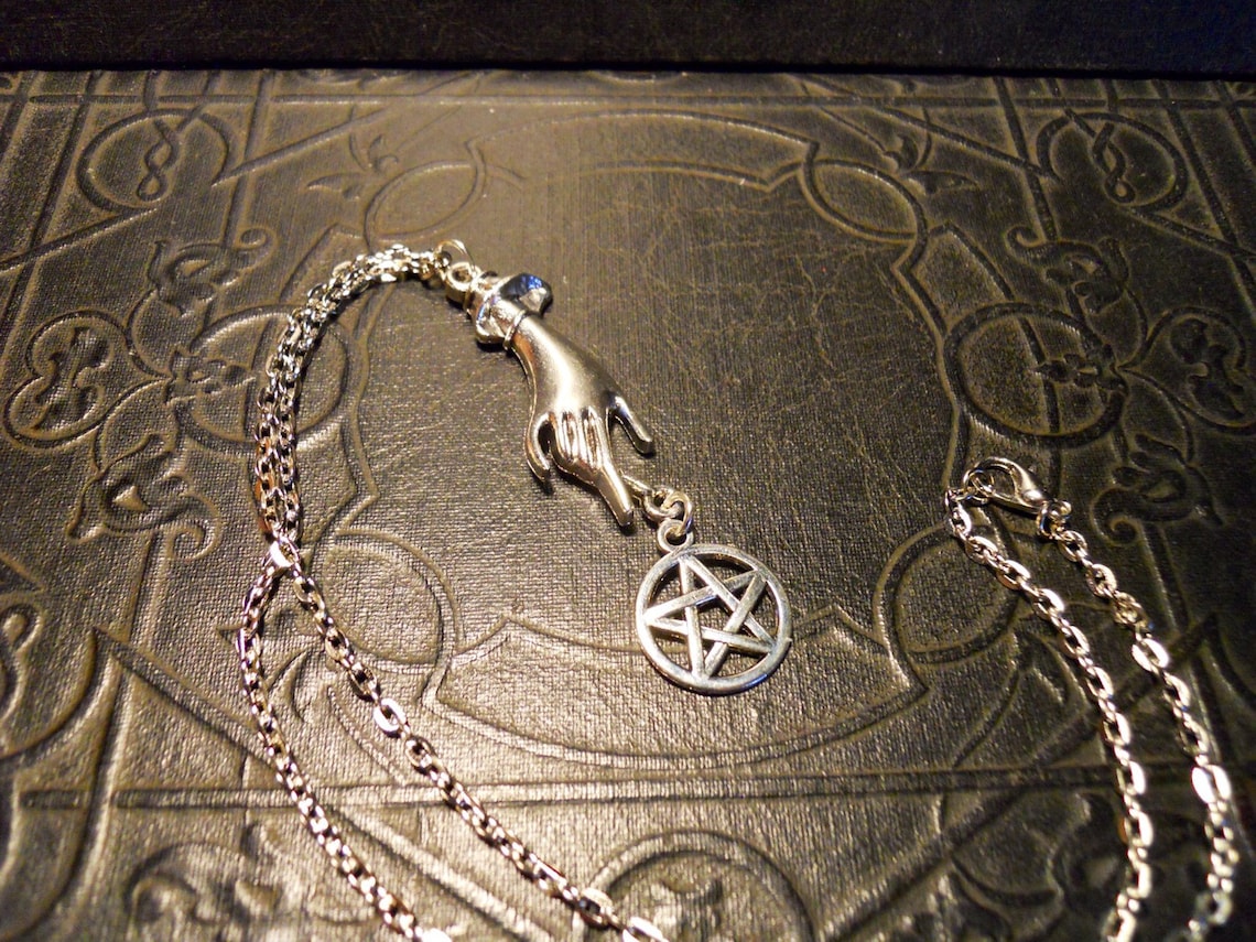 The Witch Pentagram White Magic Talisman Necklace | Etsy