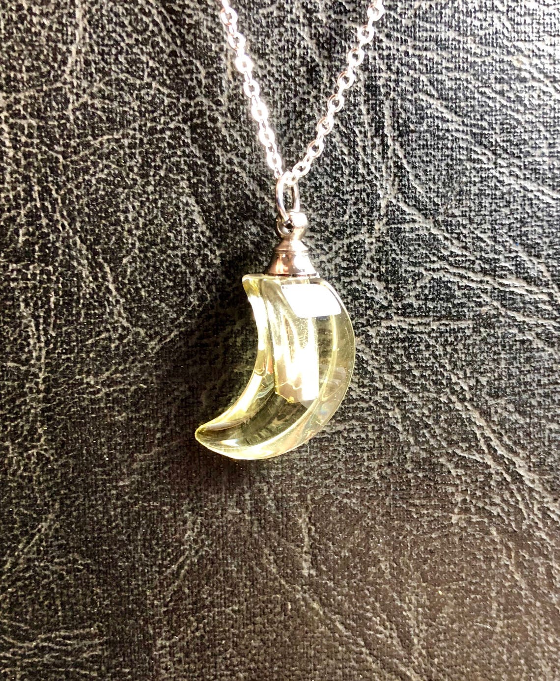 Yellow Crescent Real Lunar Moon Dust Meteorite Tiny Crystal | Etsy
