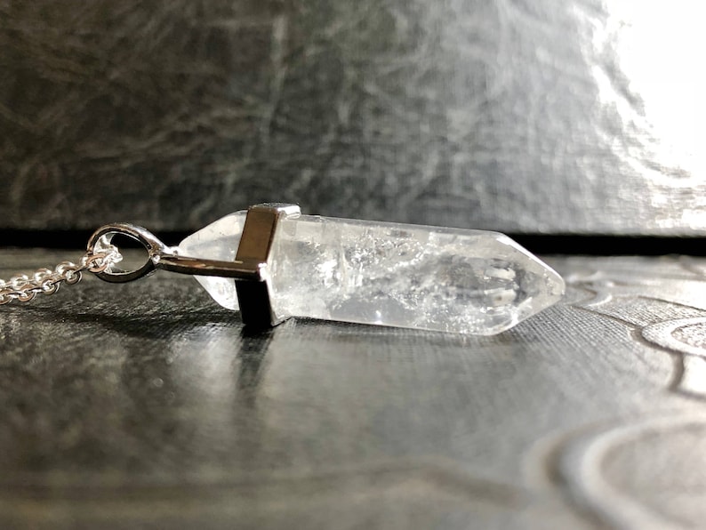 Real Clear White Quartz Double Terminated Crystal Point Cut - Etsy