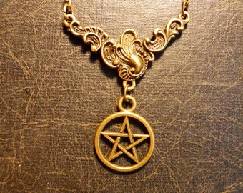 The Good Witch Pentagram White Magic Talisman Necklace | Etsy