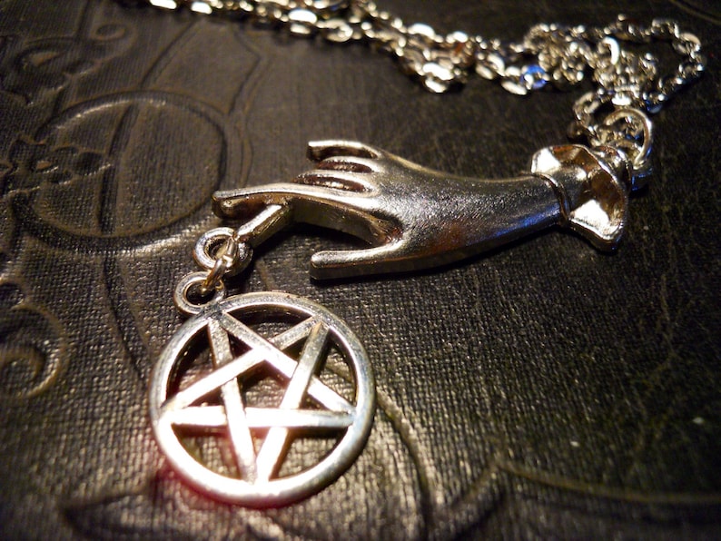The Witch Pentagram White Magic Talisman Necklace | Etsy