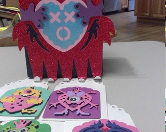 Printable Monster Classroom Valentine Cards Monster - Etsy